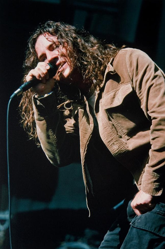 Eddie Vedder, On Stage at Lollapalooza, Waterloo Village, NJ 1992