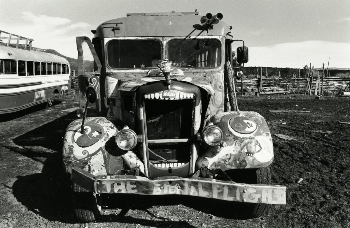 Hog Farm Bus, Llano, NM, 1972