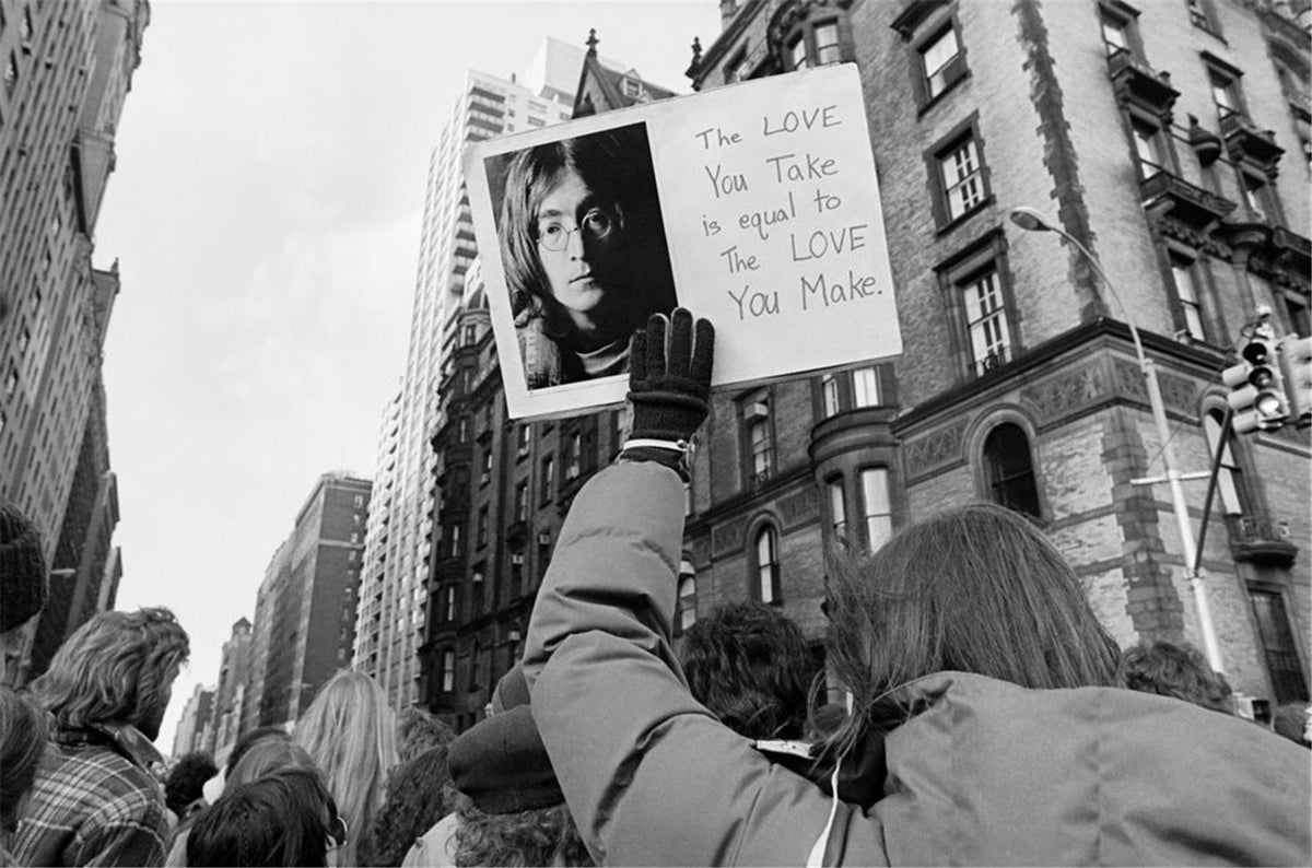 John Lennon Vigil, NYC, 1980