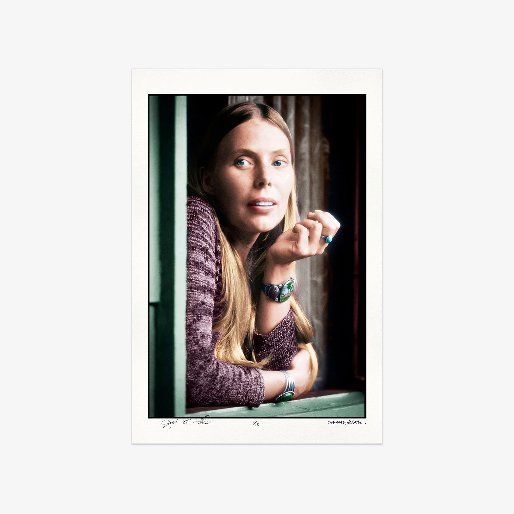 Joni Mitchell, Our House, Laurel Canyon, 1970, Colourised & Co-signed