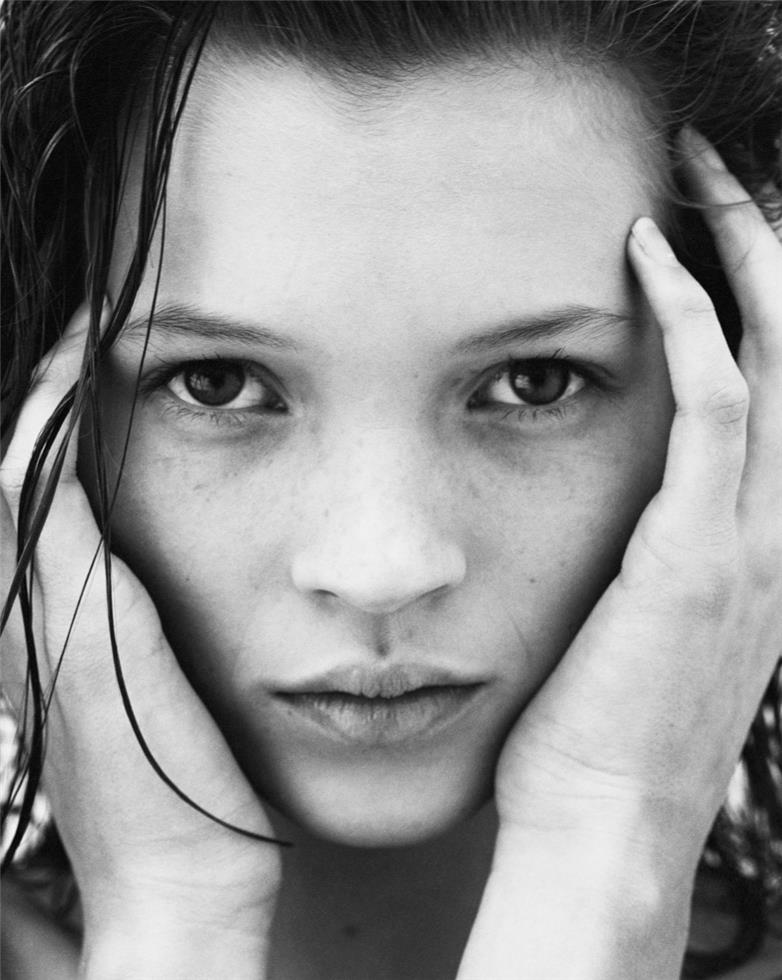 Kate Moss, Portrait With Hands, London Nov. 1990