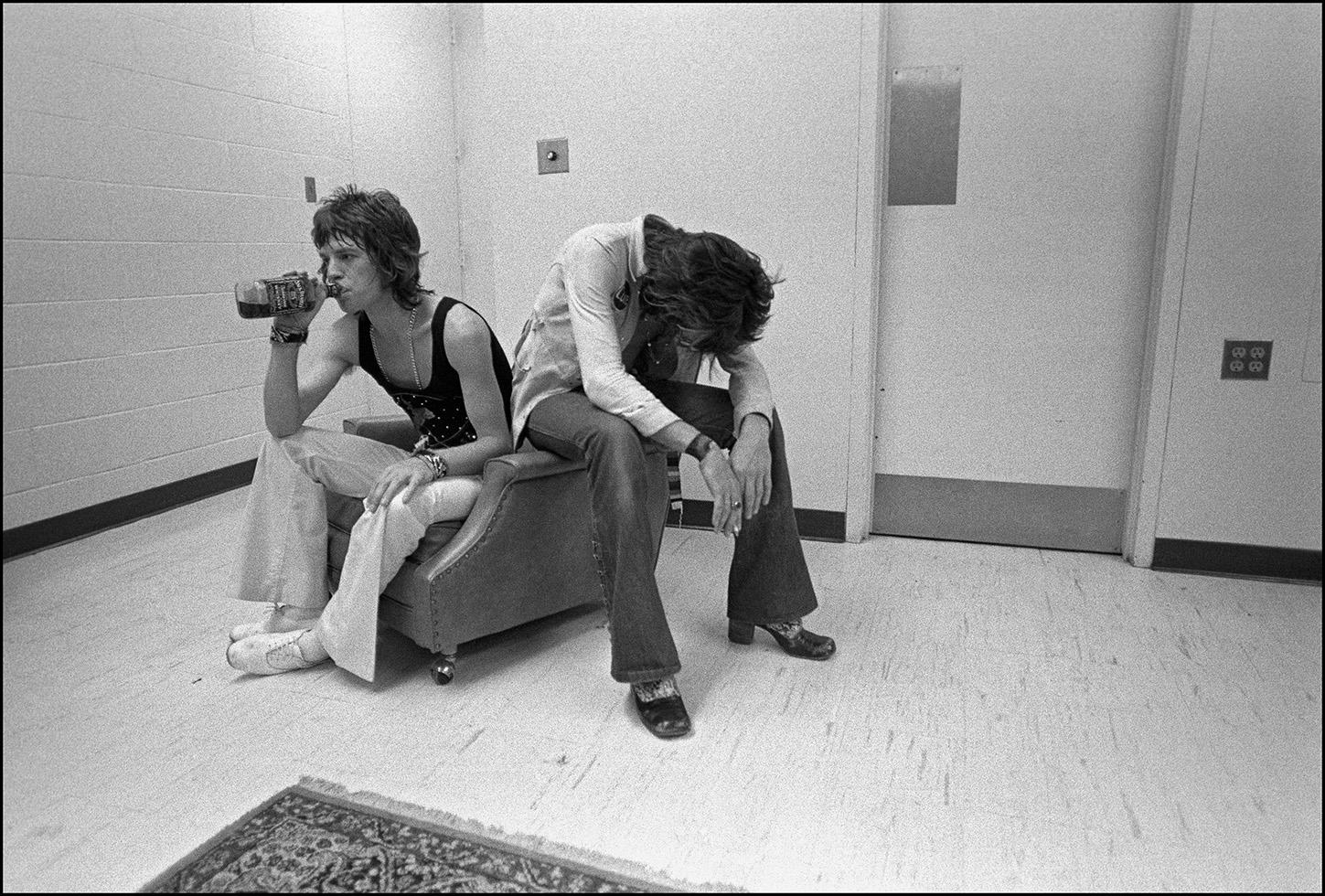 Mick Jagger and Keith Richards, Rolling Stones, U.S. Tour, 1972