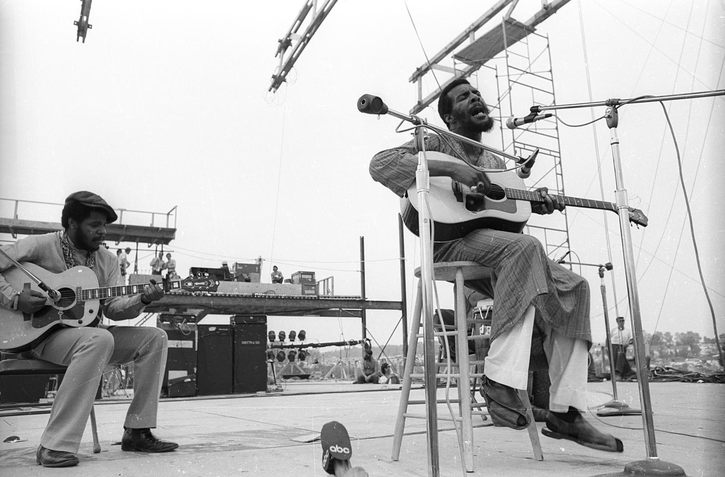 Paul Deano Williams and Richie Havens, Woodstock, NY, 1969