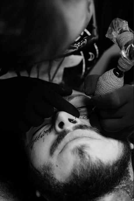 Post Malone, Face Tattoos
