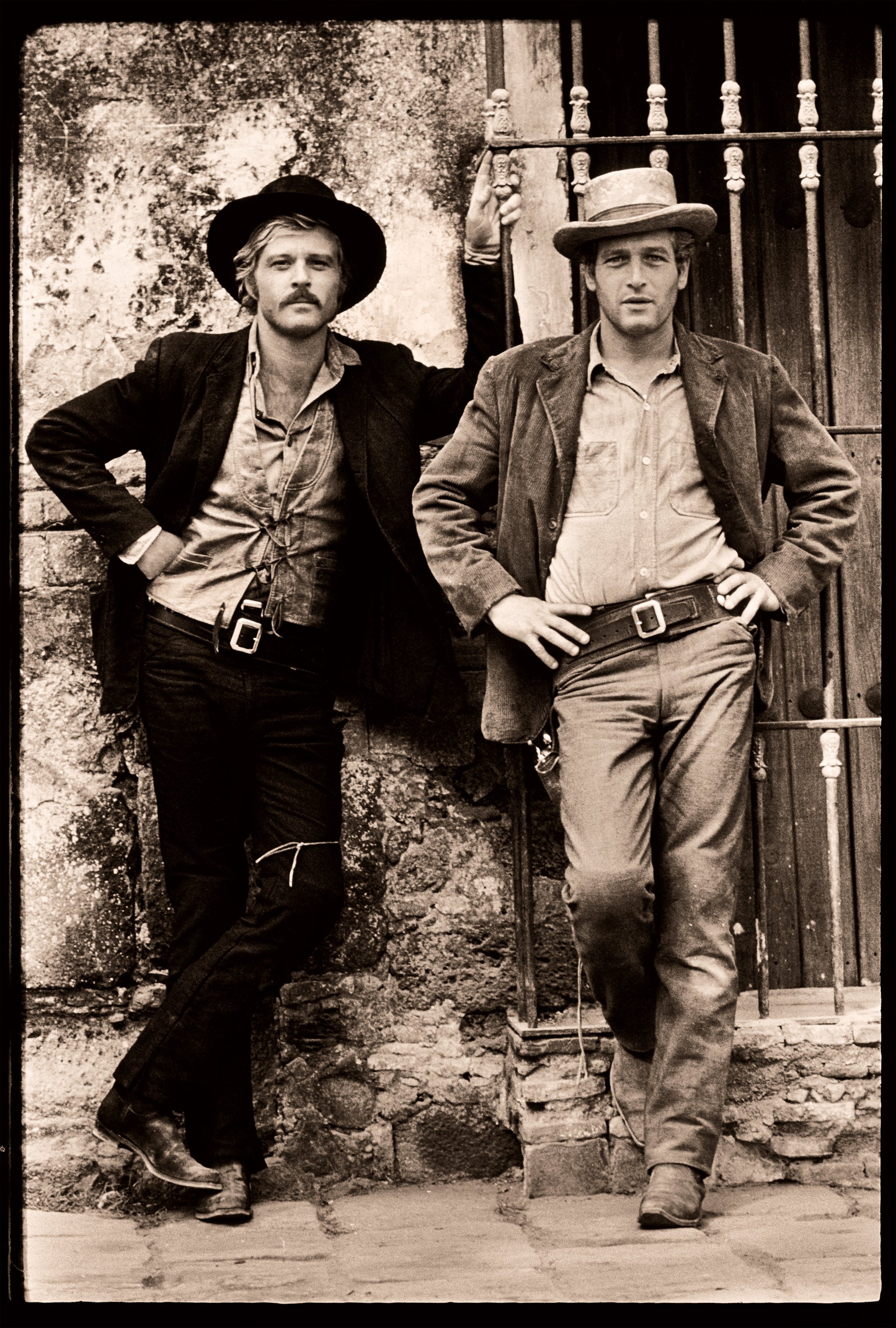 Robert Redford and Paul Newman, On Set For Butch Cassidy and the Sunda