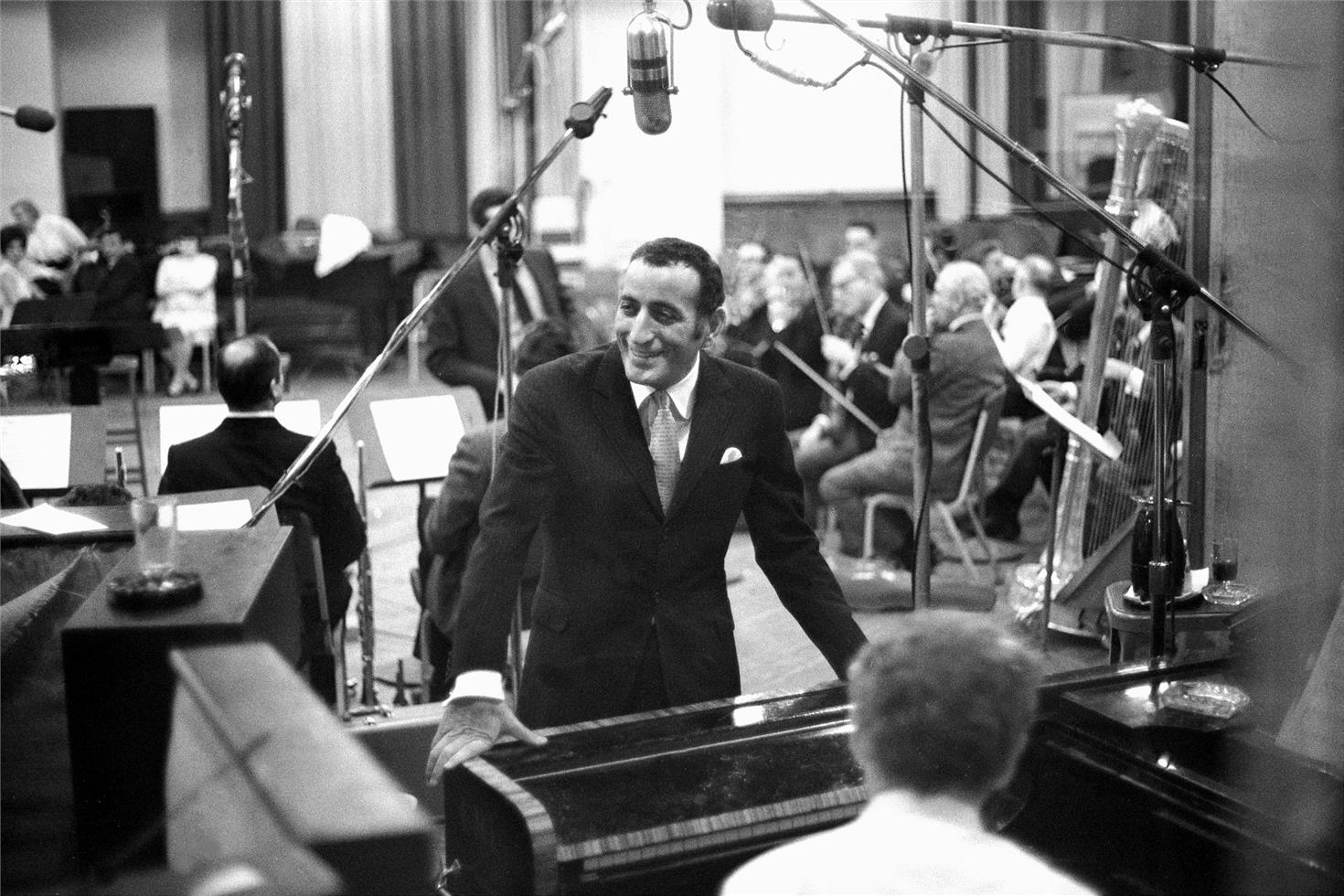 Tony Bennett Recording at Columbia Studios, NYC